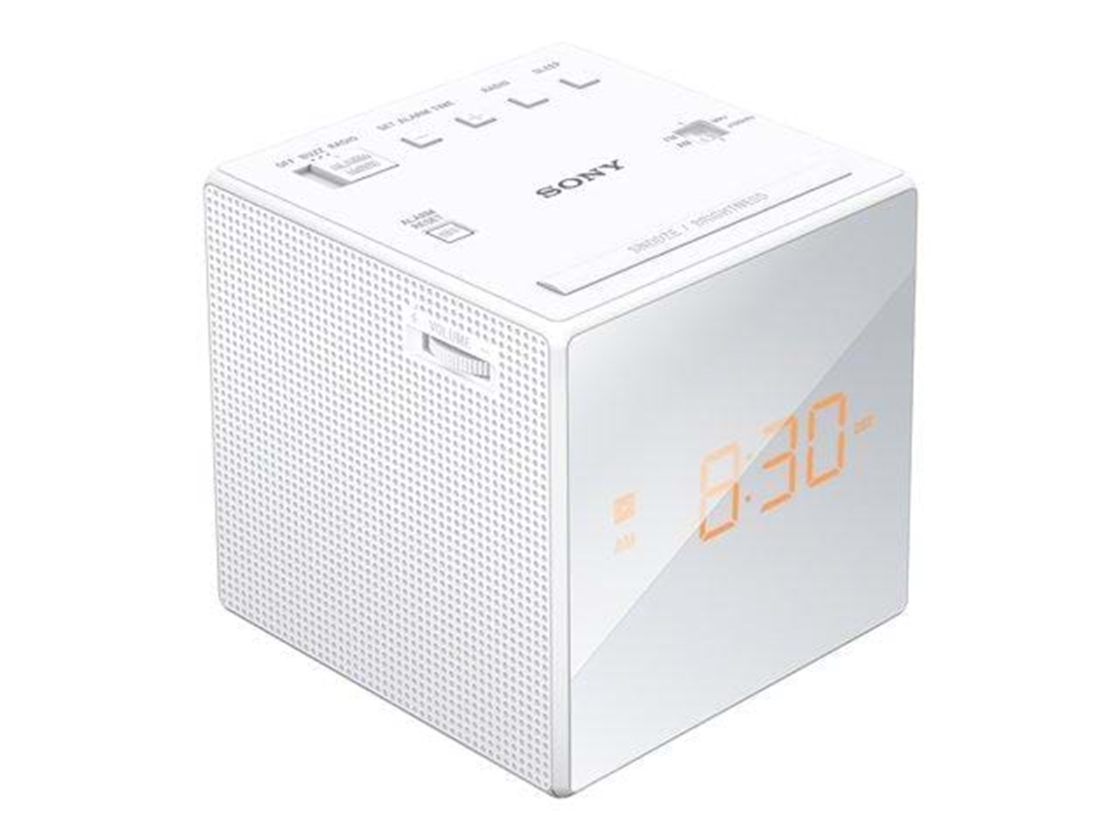 Sony ICF-C1 - AM/FM - Mono - Biały Radio z zegarem, biały | Tani