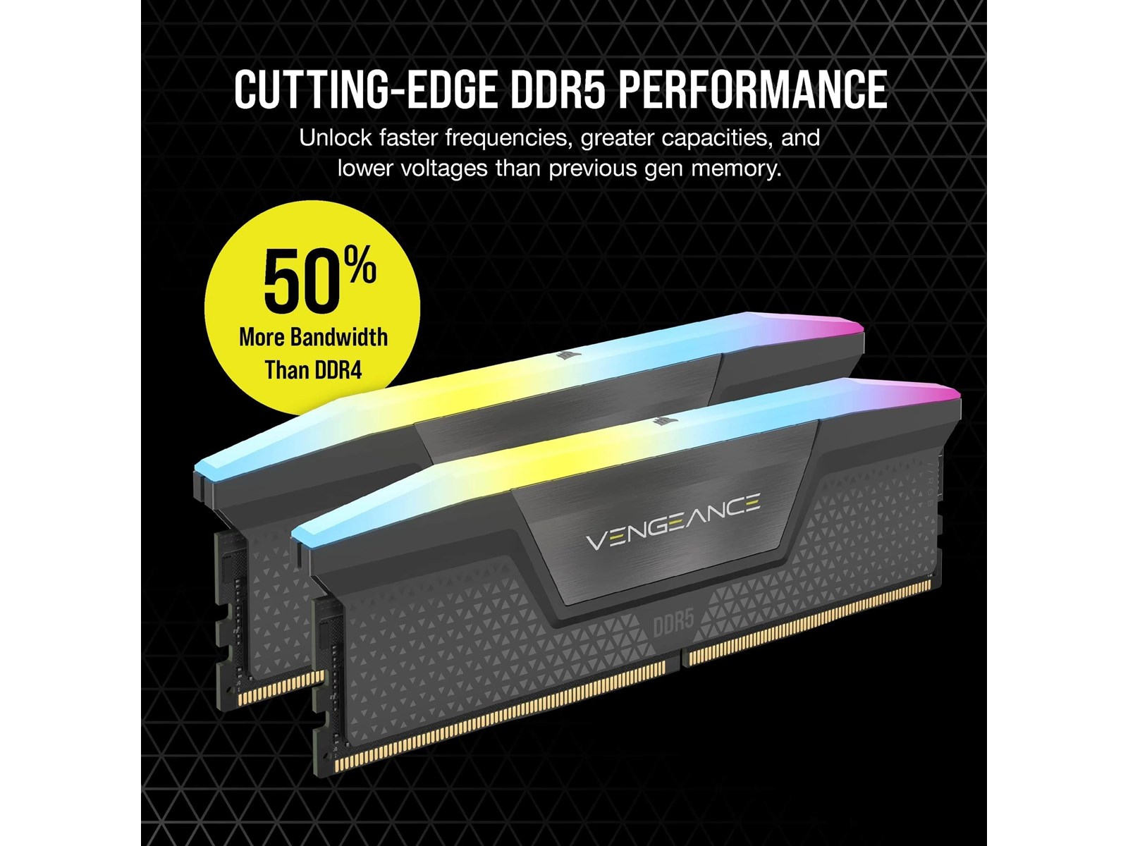 Corsair Vengeance RGB DDR5-6000 - 64GB - CL30 - Dual Channel (2 pcs ...
