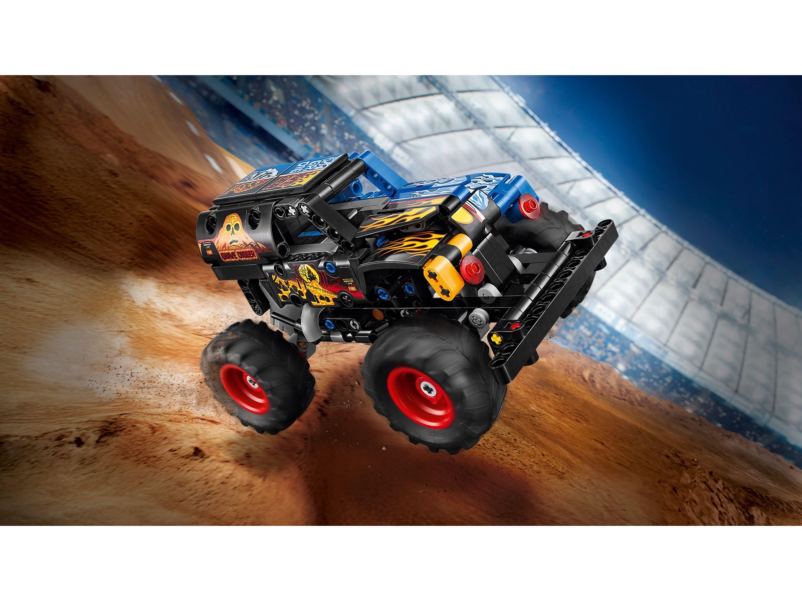 LEGO Technic 42219 Monster Jam™ Grave Digger™ Ogień i lód | Na stanie