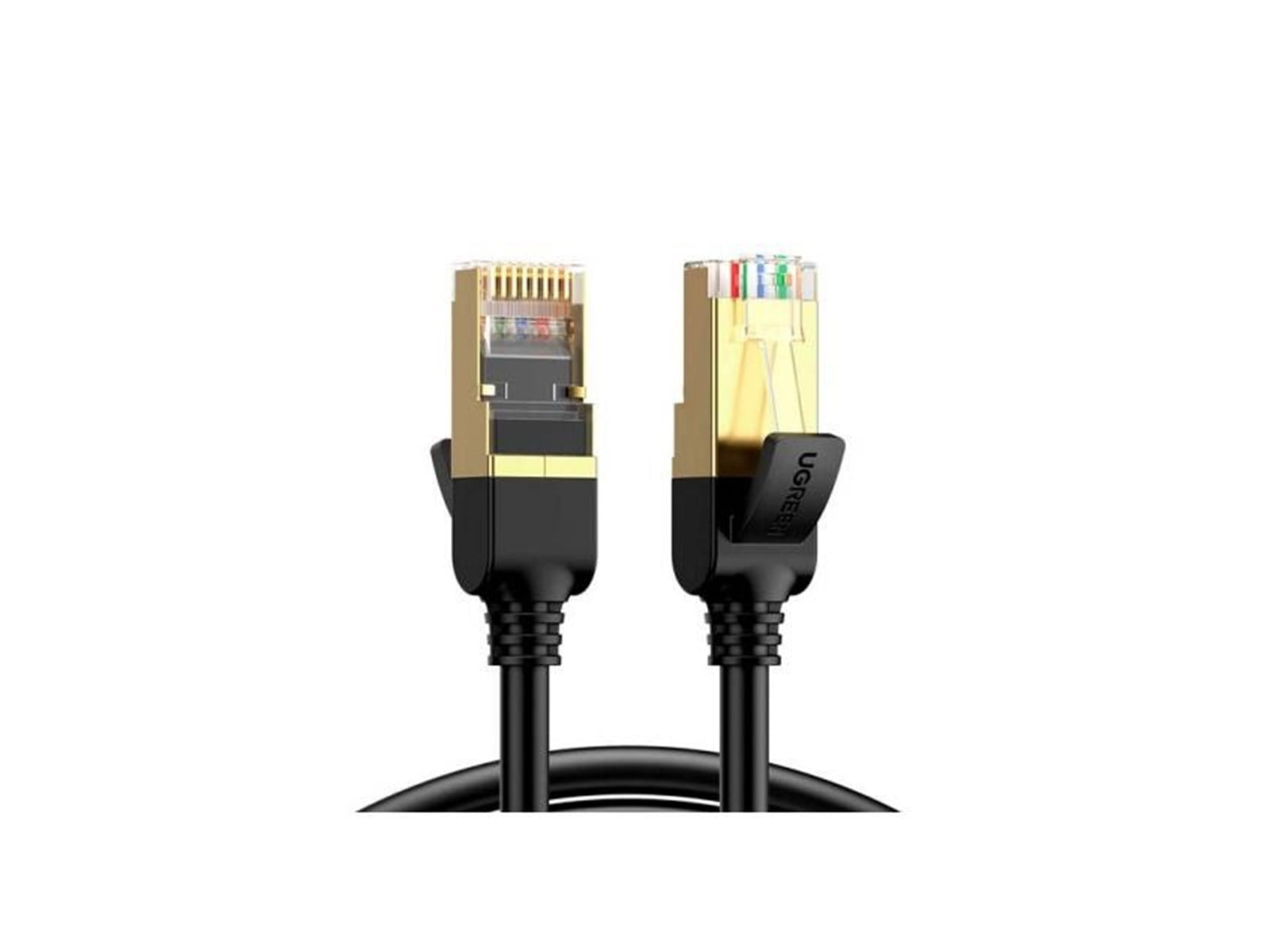 UGREEN networking cable Black 1 m Cat7 F/FTP (FFTP)v - Czarny - 1meter