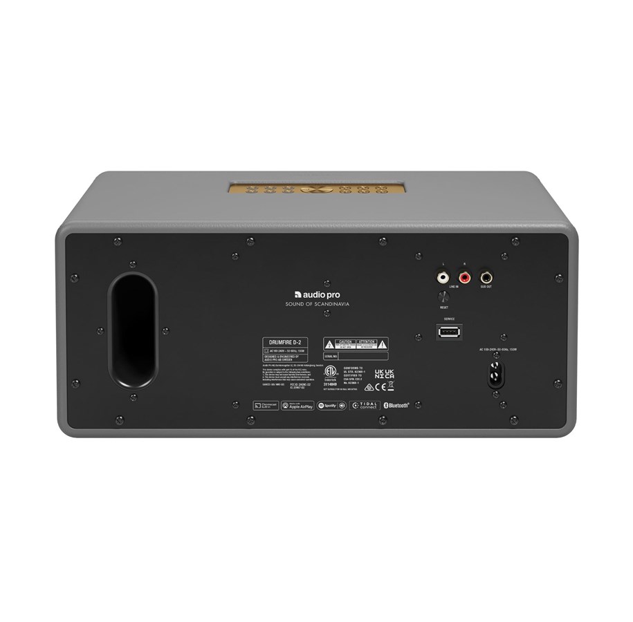 Audio Pro DRUMFIRE D-2 Wifi Wireless Multiroom Speaker - Grey | Tani