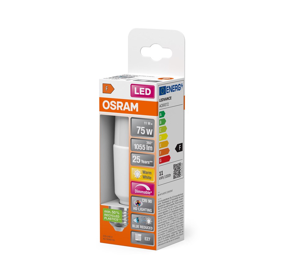 Osram Żarówka światła LED LED Comfort stick frosted 1000lm 11W/927 (75W ...