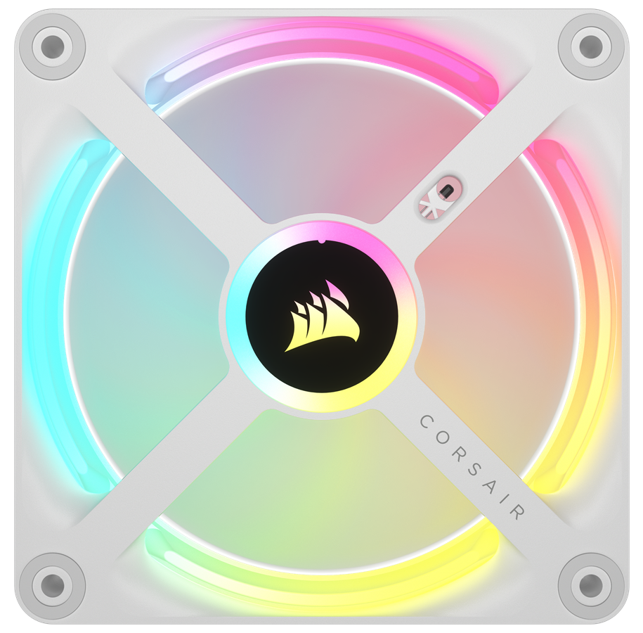 Corsair iCUE LINK QX120 RGB Expansion Fan - White - Wentylator obudowy ...