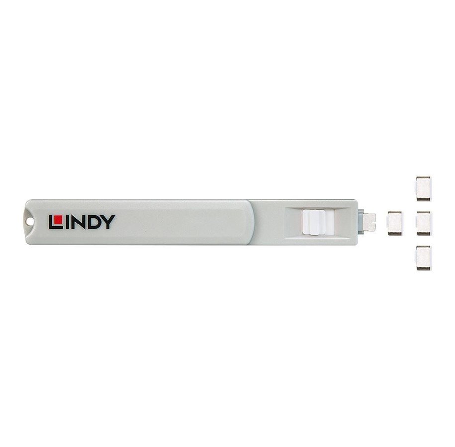 Lindy - USB-C port blocker Bloker portu USB-C, biały | Tani